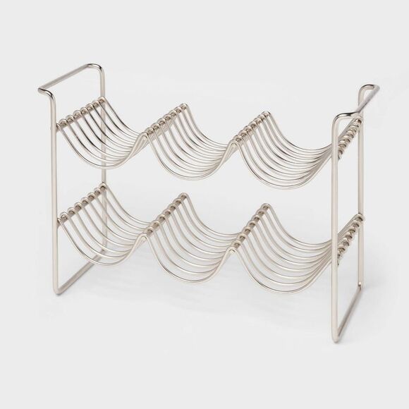 Threshold | Kitchen | Threshold Iron Wine Rack Freestanding Brushed ...